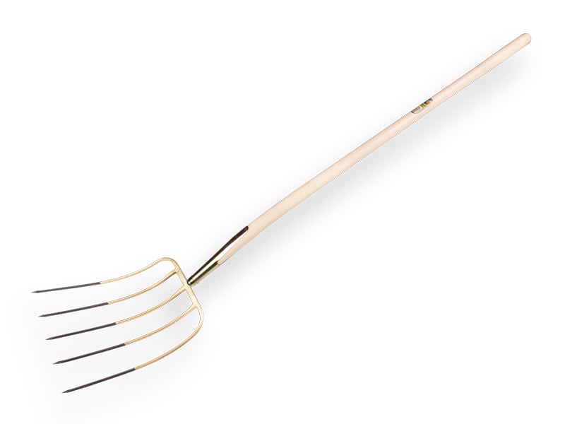 5 tine hay fork 1350mm Ash handle By Offner – European Tools Australia